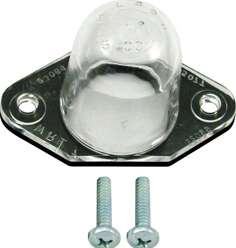 License Lamp Lens, 64-74 A/B/E-77-78 Truck, Bullet Style | Roseville ...