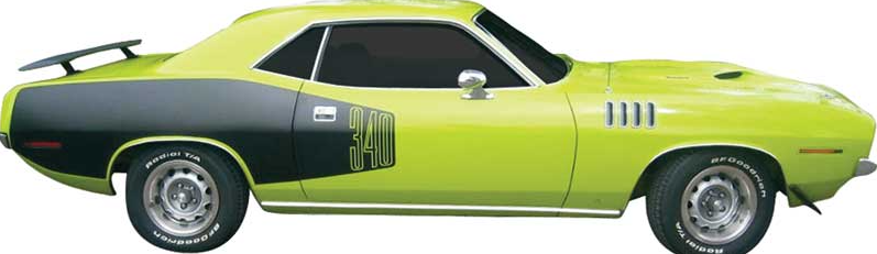 71 'Cuda "Billboard" Side Decal Set | Roseville Moparts