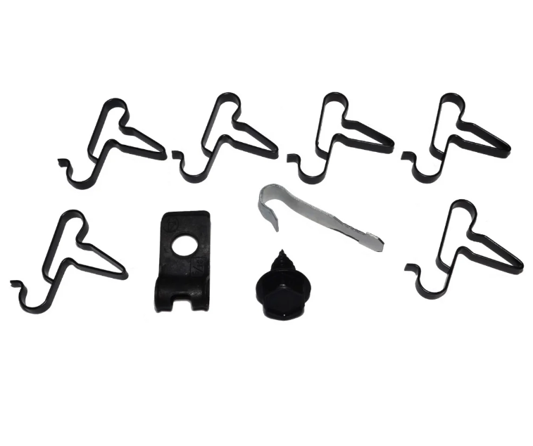 Fuel Line Clip Kit 66-70 B Body with 5/16 Line 9PC | Roseville Moparts