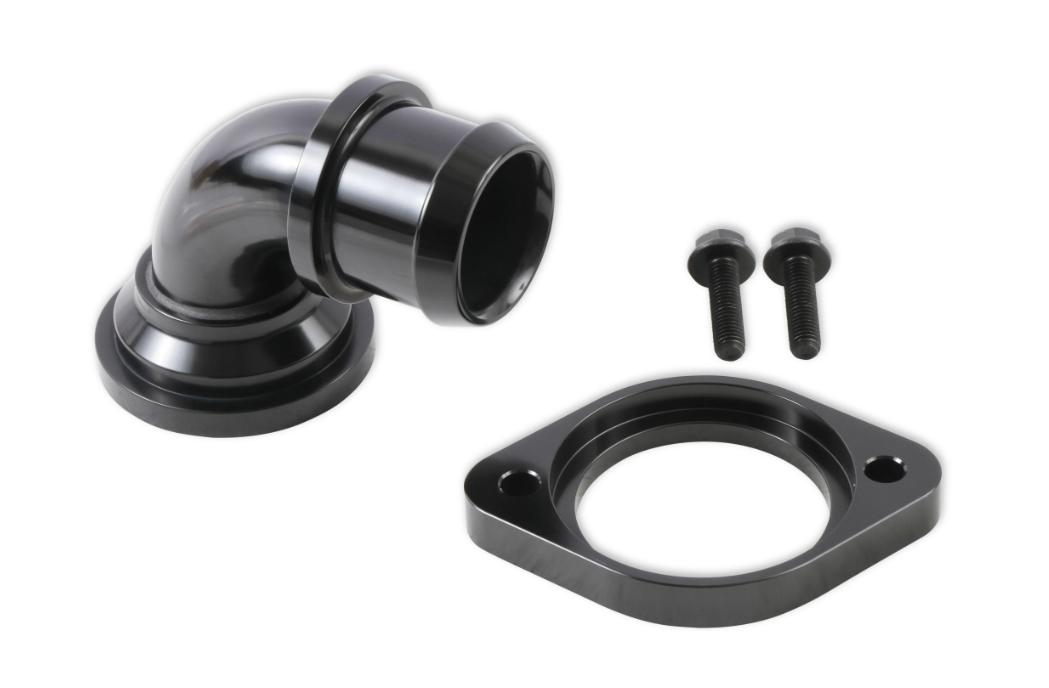 Water Neck - Swivel 90 Degree Angle - Black Holley 2003-Up Mopar Gen ...