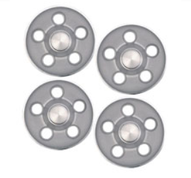 Rallye wheel center cap, set of 4. 1970 models light argent silver ...