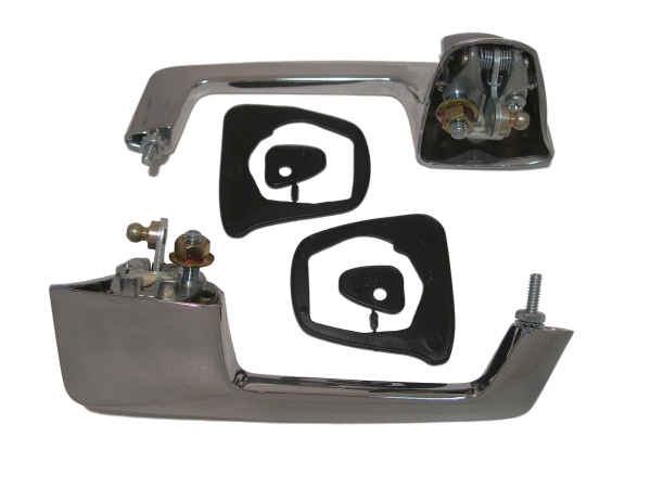 Door Handle Set 68-70 B-Body W/Black Button | Roseville Moparts