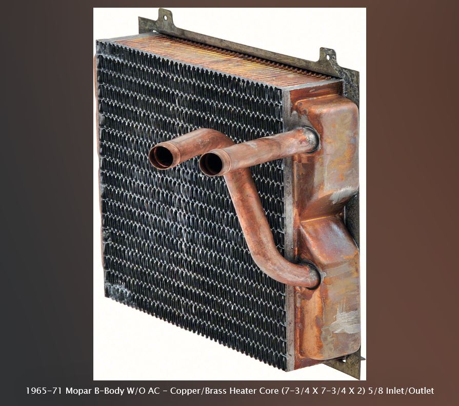 Heater Core 65-71 B-Body 65-69 C-Body with 5/8 tubes | Roseville Moparts
